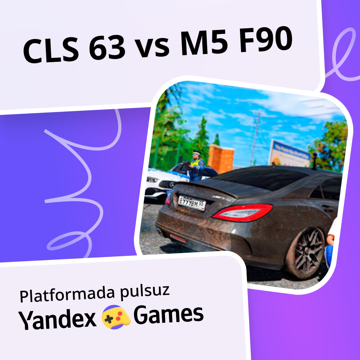 CLS 63 vs M5 F90 - Yandex Games-də pulsuz onlayn oynayın