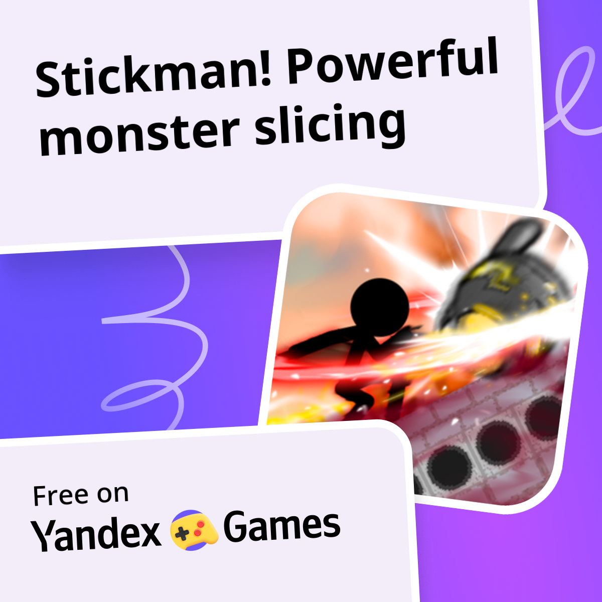 Stickman! Powerful monster slicing (by Lina Shelly) - play online for ...