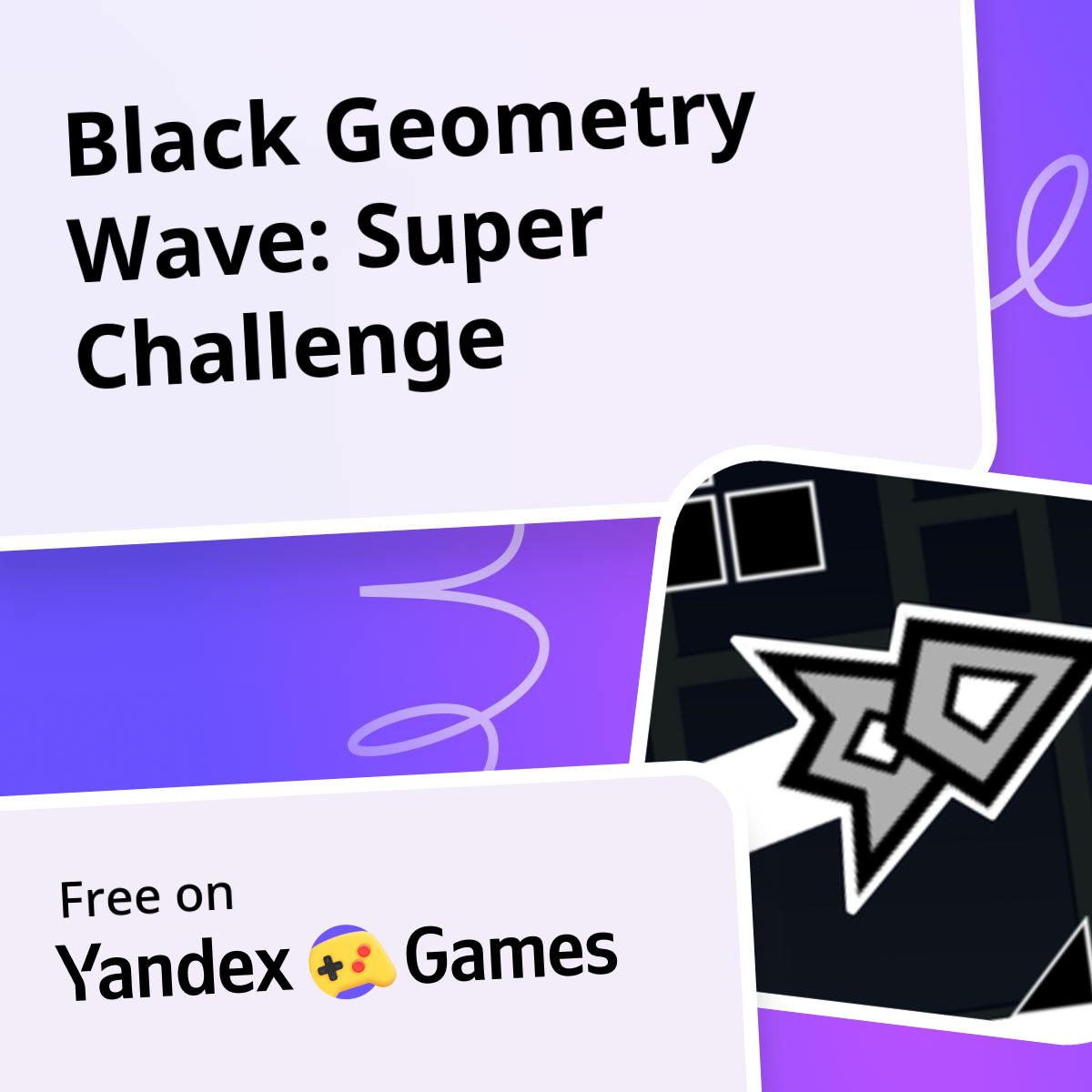 Black Geometry Wave: Super Challenge (by Miron Games) - play online for ...
