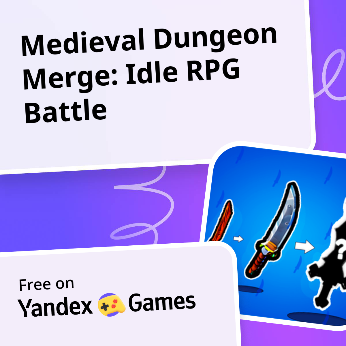 Medieval Dungeon Merge: Idle RPG Battle (من Universe 25) - العب على الإنترنت مجانًا على Yandex Games